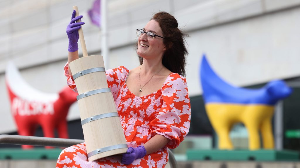 Museum of Liverpool acquires Mel Giedroyc’s Eurovision butter churn ...