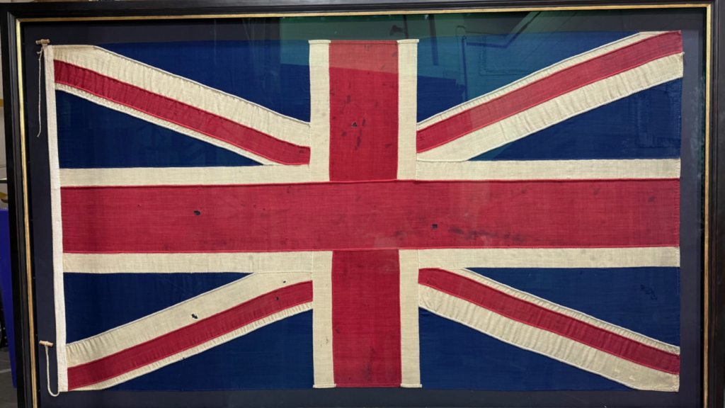 Export bar placed on rare union jack that survived Battle of Trafalgar ...